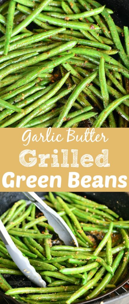 Grilled Green Beans - Easy Buttery Green Beans Grilled In A Skillet