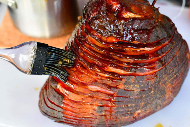 Smoked Ham With Brown Sugar Ham Glaze - Grilling, Smoking, Living