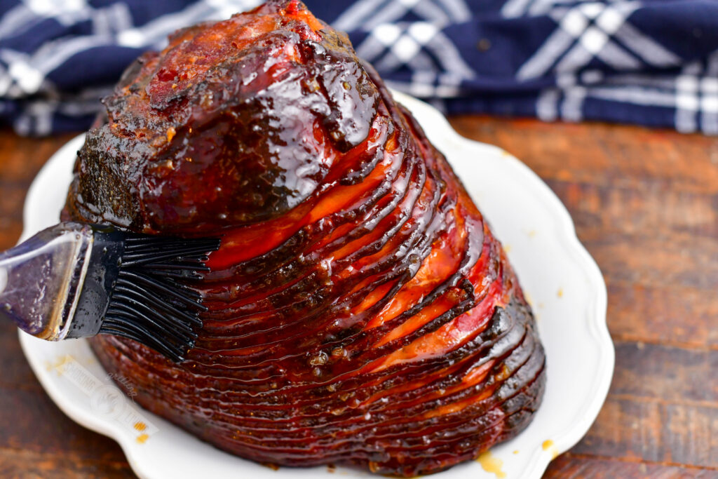 Smoked Ham With Brown Sugar Ham Glaze - Grilling, Smoking, Living